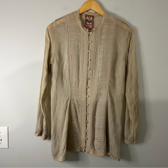 Johnny Was | Tops | Johnny Was Button Down Long Sleeve Blouse | Poshmark